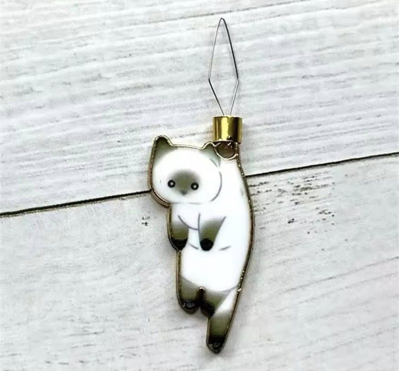KITTY CAT Needle Threader - Magnetic Enameled - Choose Your Color! - Etsy