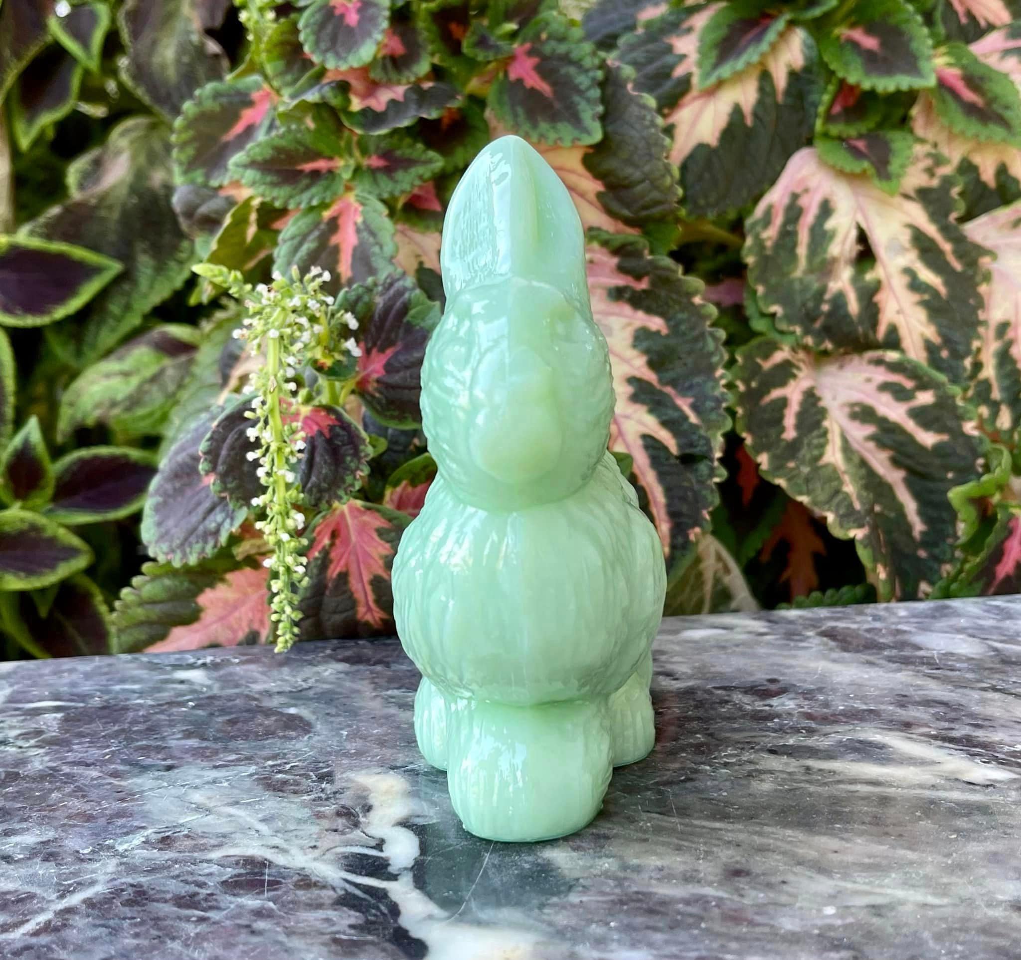 Mosser Glass JADEITE BUNNY - Etsy