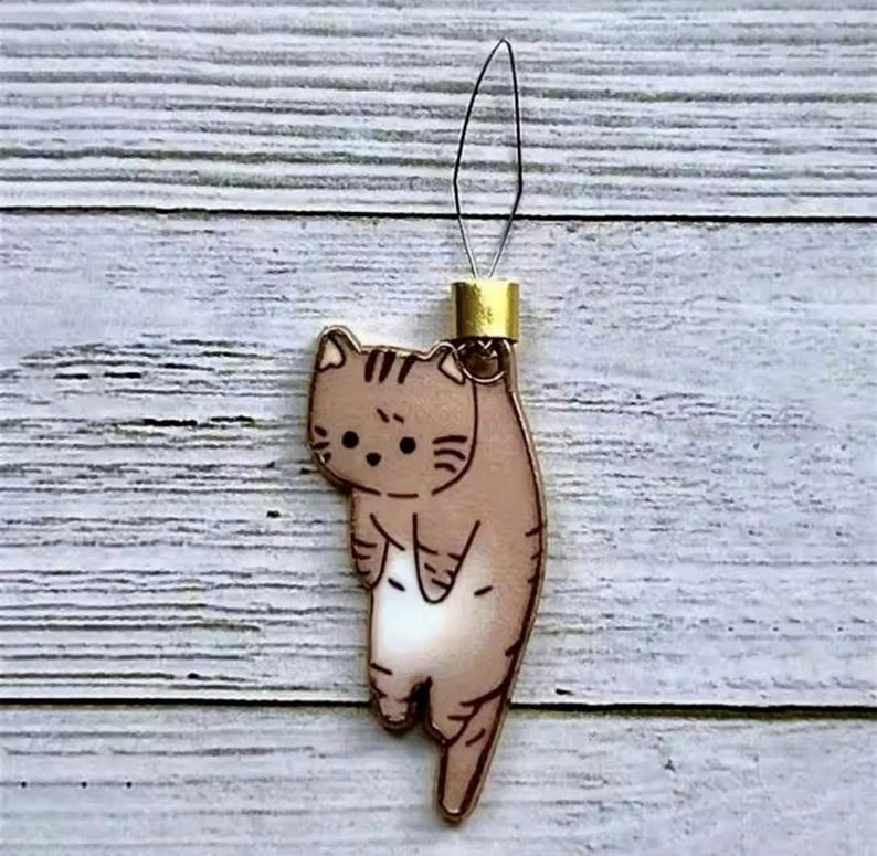 KITTY CAT Needle Threader - Magnetic Enameled - Choose Your Color! - Etsy