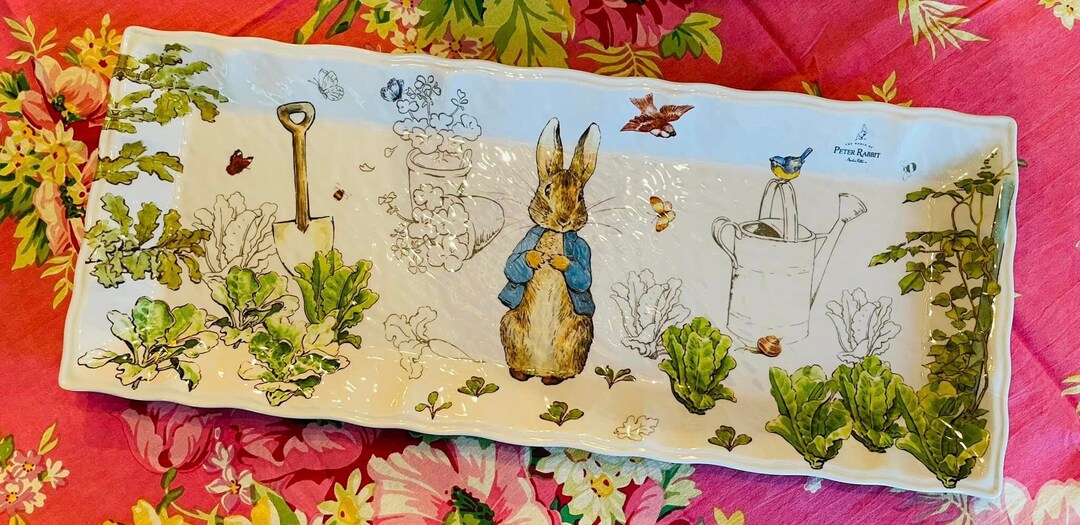 LAST ONE! Beatrix Potter Peter Rabbit Melamine Tray + 4 Snack Cups - Etsy