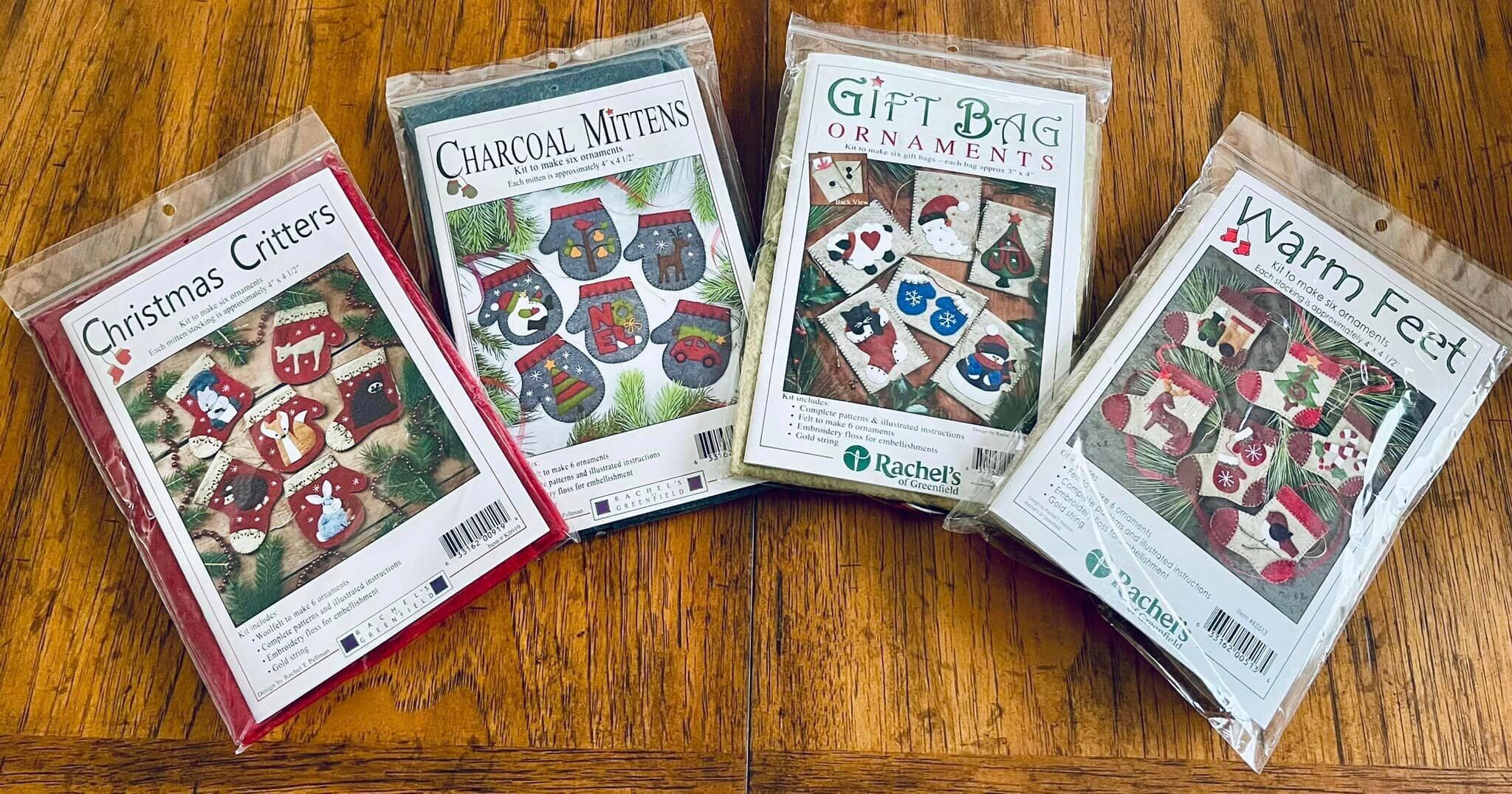 Christmas Wool-felt Ornament Kits by Rachel's of Greenfield - Etsy