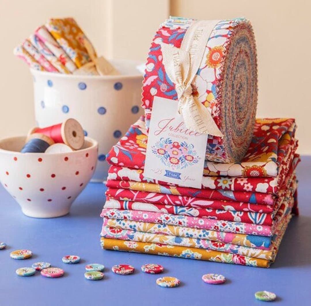 New Tilda JUBILEE Fabric Roll jelly Roll - Etsy