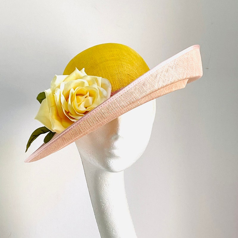 Yellow Fascinator - Etsy