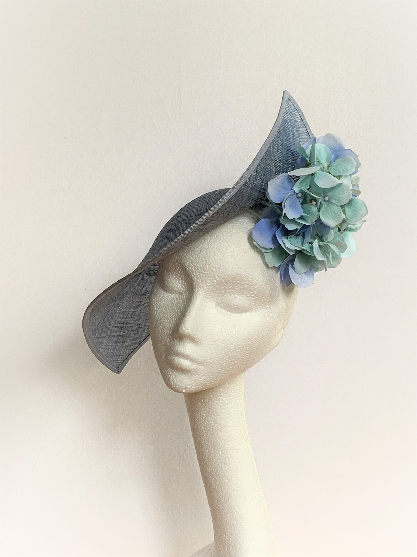 Pale Blue Saucer Disc Hat, Pale Blue Fascinator Wedding Hat, Light Blue ...