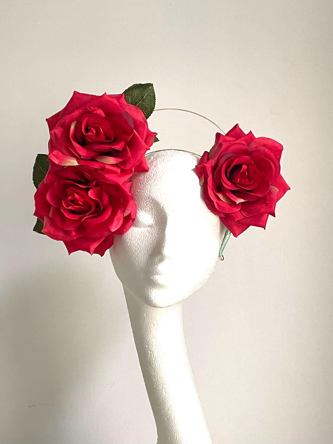 Red Rose Crown, Red Royal Ascot Crown, Red Rose Kentucky Derby Halo ...