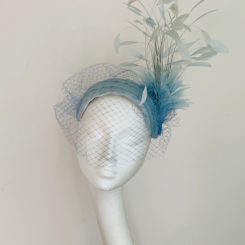 Light Blue Derby Hat - Etsy