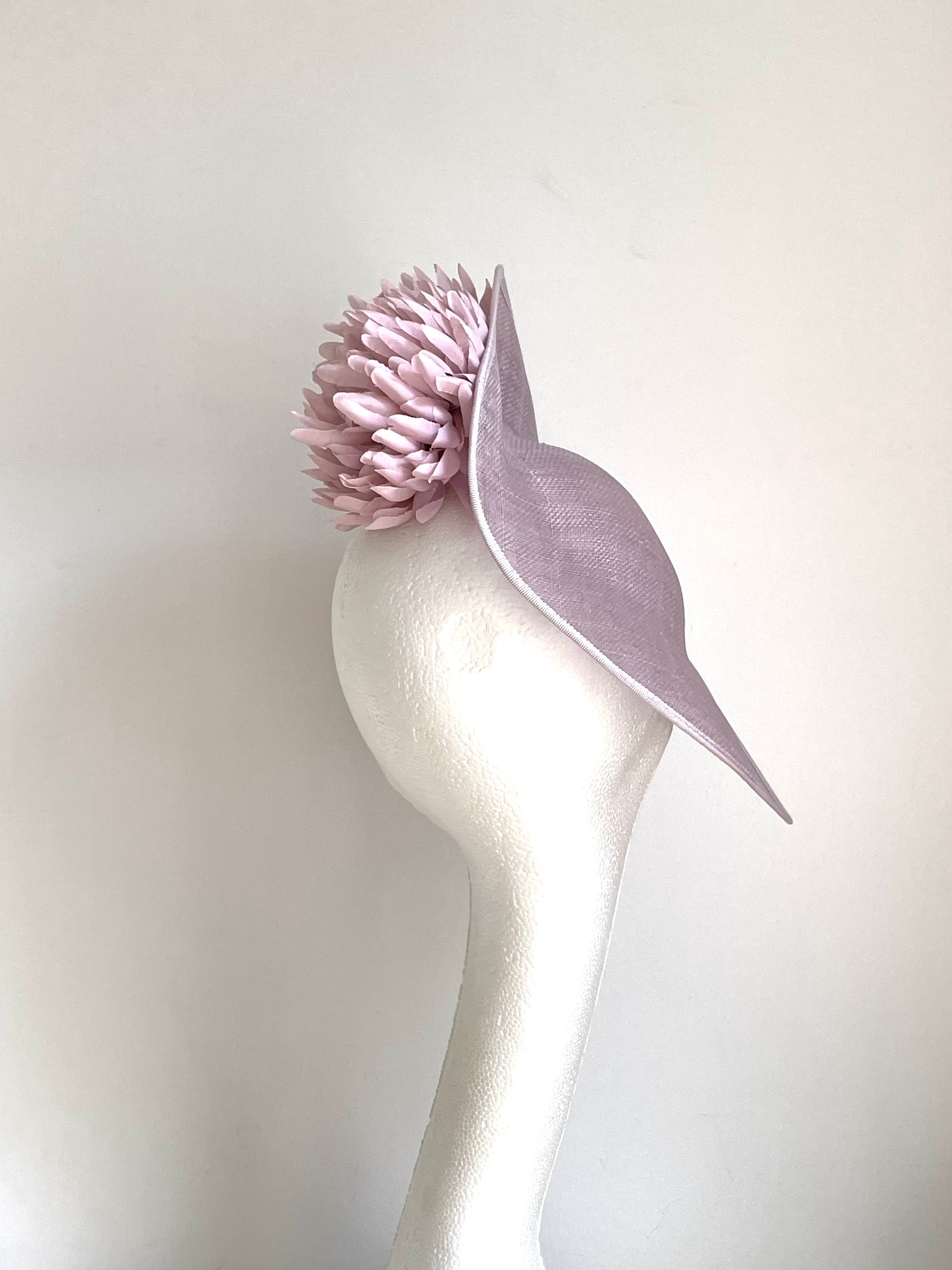 Lilac Disc Hat, Lilac Wedding Hat, Lilac Royal Ascot Fascinator Hat ...