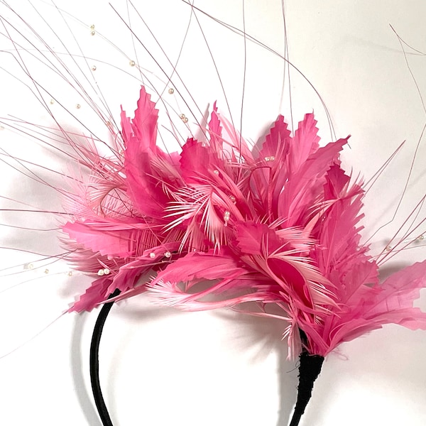 Pink Fascinator - Etsy