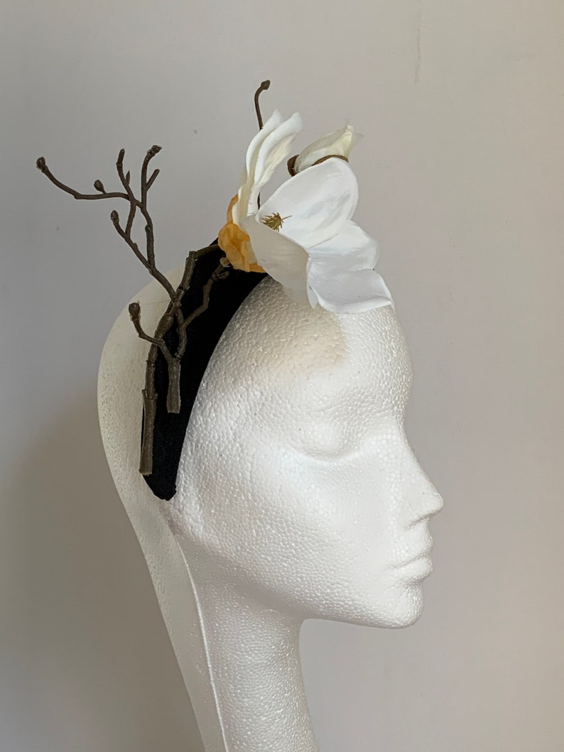 Magnolia Flower Fascinator Magnolia Fascinator Hat Crown - Etsy