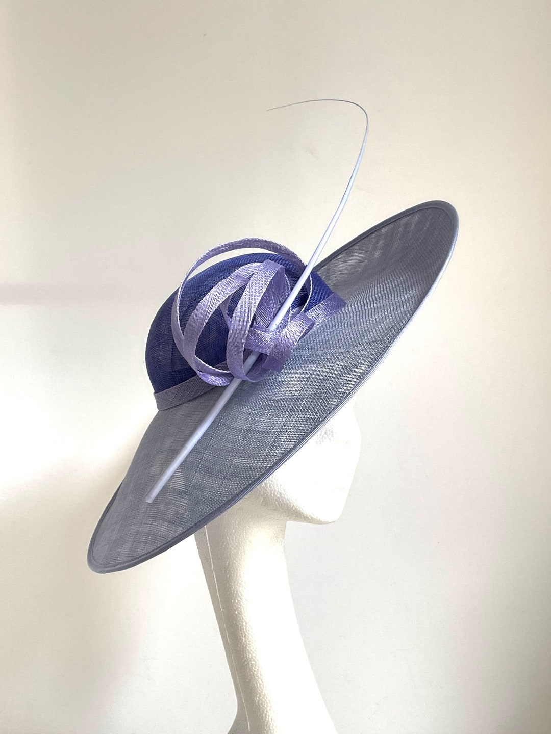 Periwinkle Blue Hat Pale Blue Fascinator Periwinkle Blue - Etsy