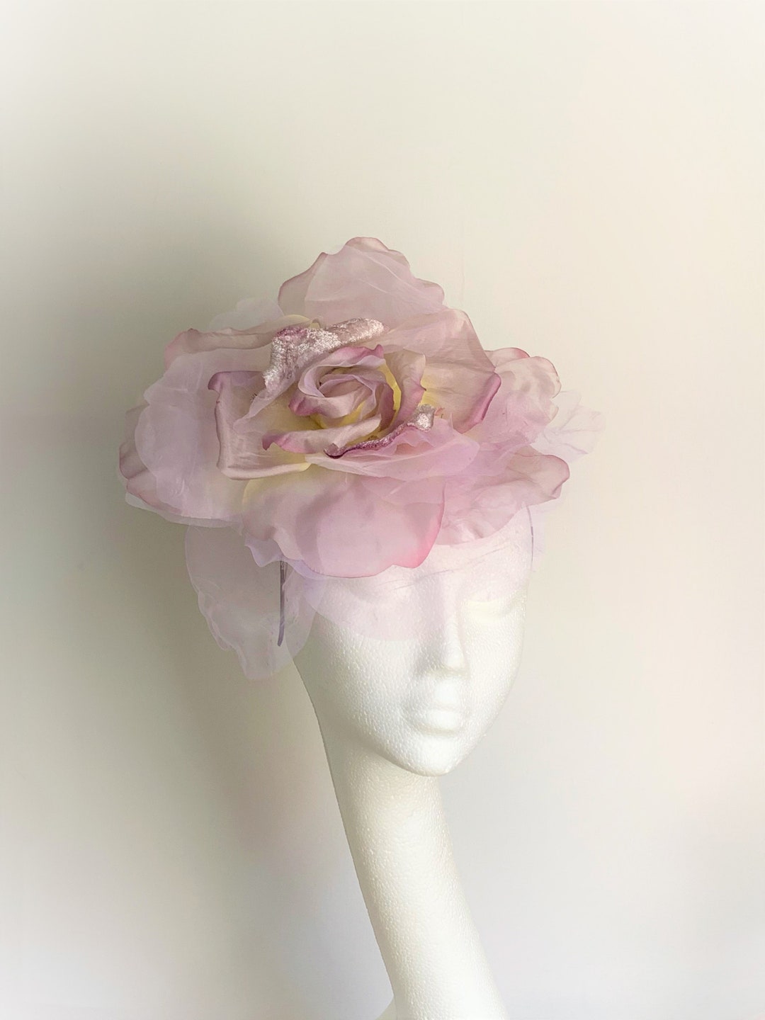 Large Giant Lilac Lavender Pink Flower Hat, Lilac Mother of Bride Hat ...