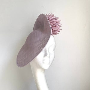 Lilac Disc Hat, Lilac Wedding Hat, Lilac Royal Ascot Fascinator Hat ...