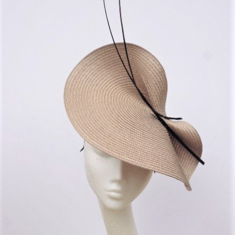 Beige Fascinator Hat - Etsy