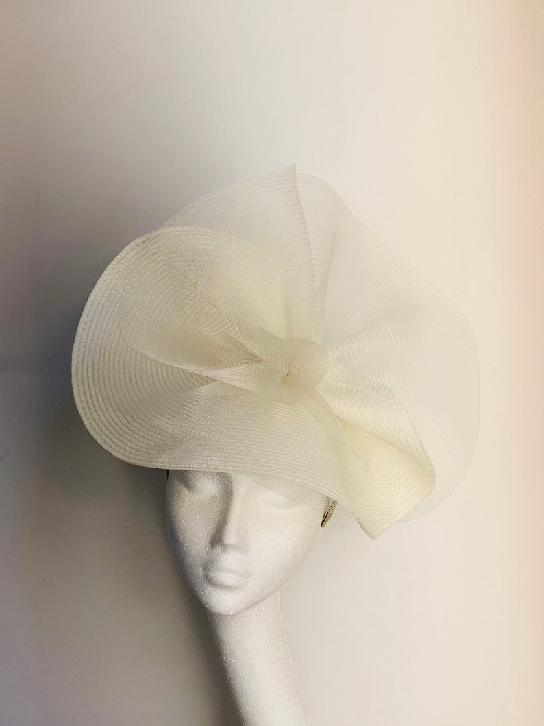 Cream Fascinator White Hat Ivory Fascinator Wedding Hat | Etsy