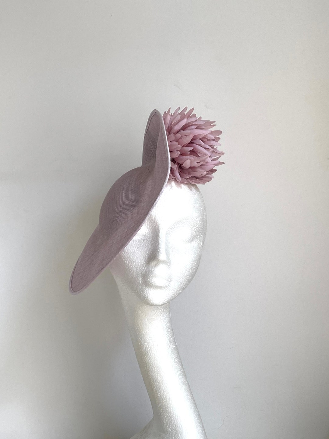 Lilac Disc Hat, Lilac Wedding Hat, Lilac Royal Ascot Fascinator Hat ...