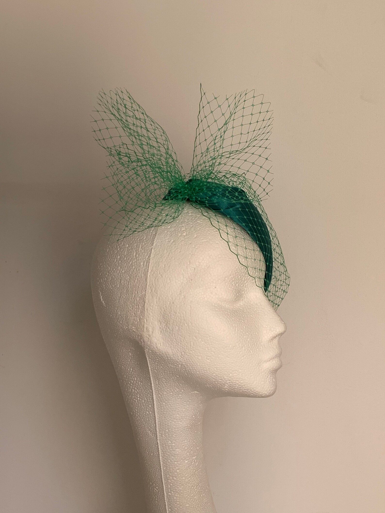 Emerald Green Fascinator, Emerald Green Bridal Headpiece Hat, Emerald ...