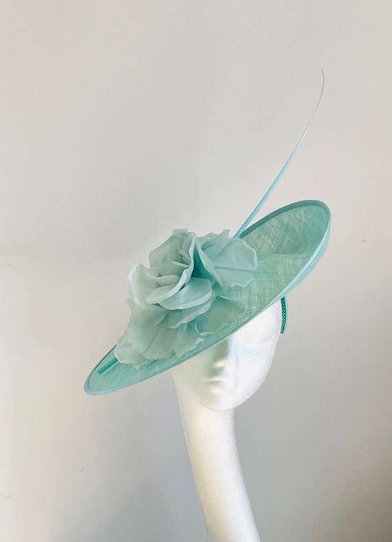 Aqua wedding hat store
