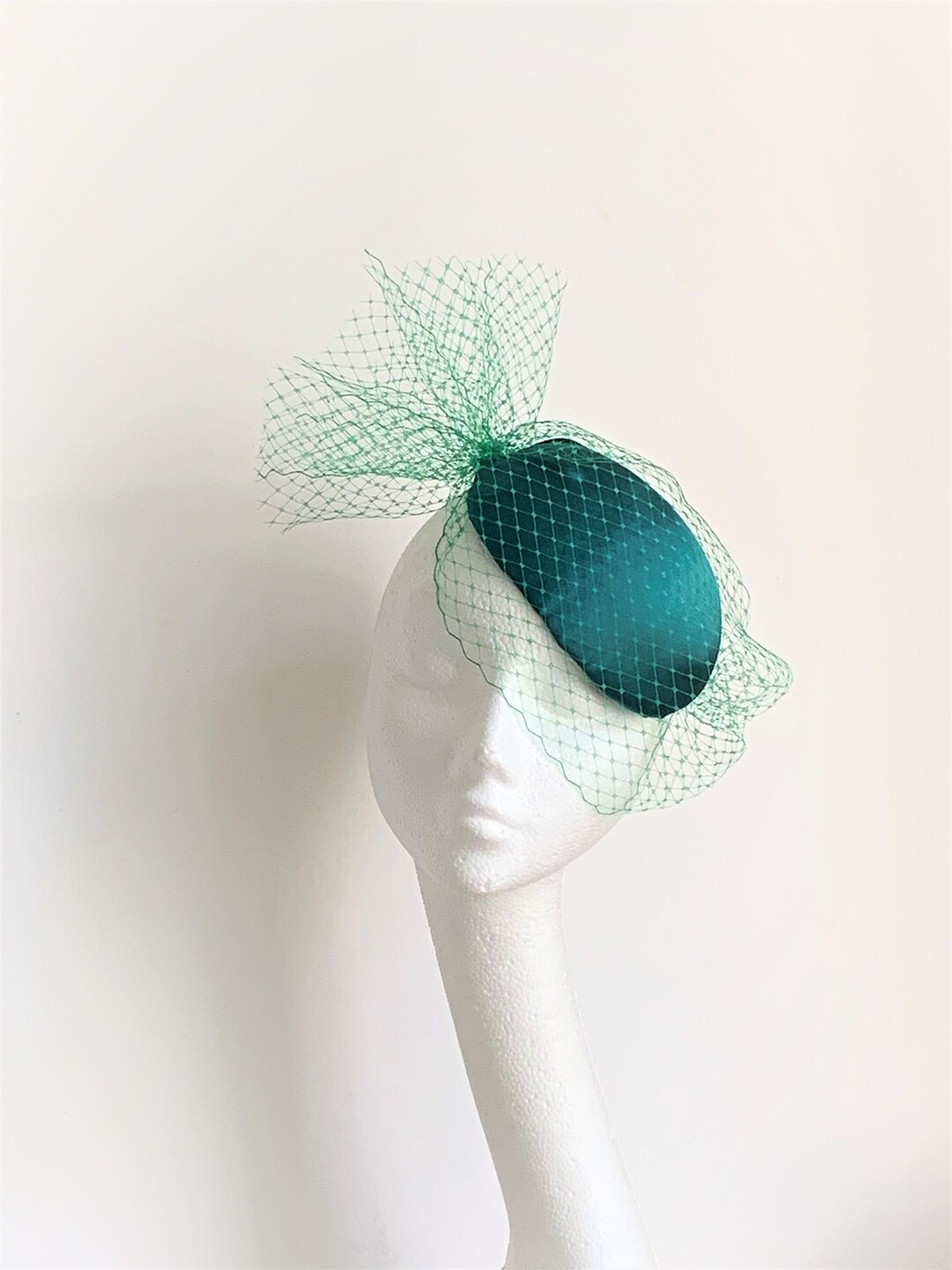 Emerald Green Fascinator, Emerald Green Bridal Headpiece Hat, Emerald ...