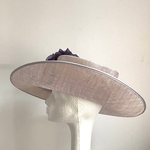 Lilac Wide Brim Hat, Lilac Mother of the Bride Hat, Lilac Wedding Hat ...