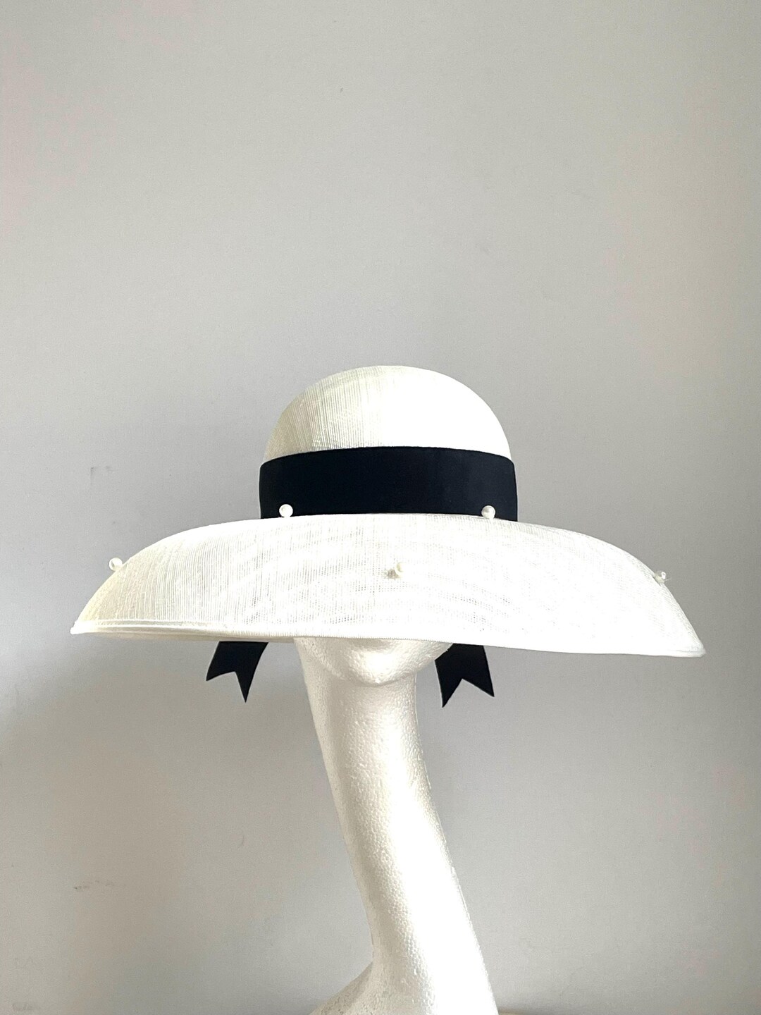 Ivory Royal Ascot Hat, Ivory White Hat, Ivory Mother of the Bride Hat ...