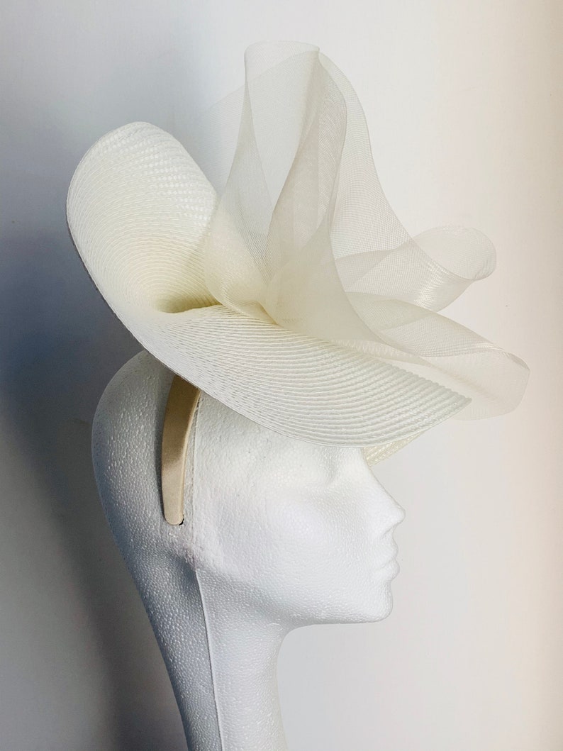 Cream Fascinator White Hat Ivory Fascinator Wedding Hat | Etsy