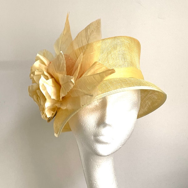 Yellow Fascinator - Etsy