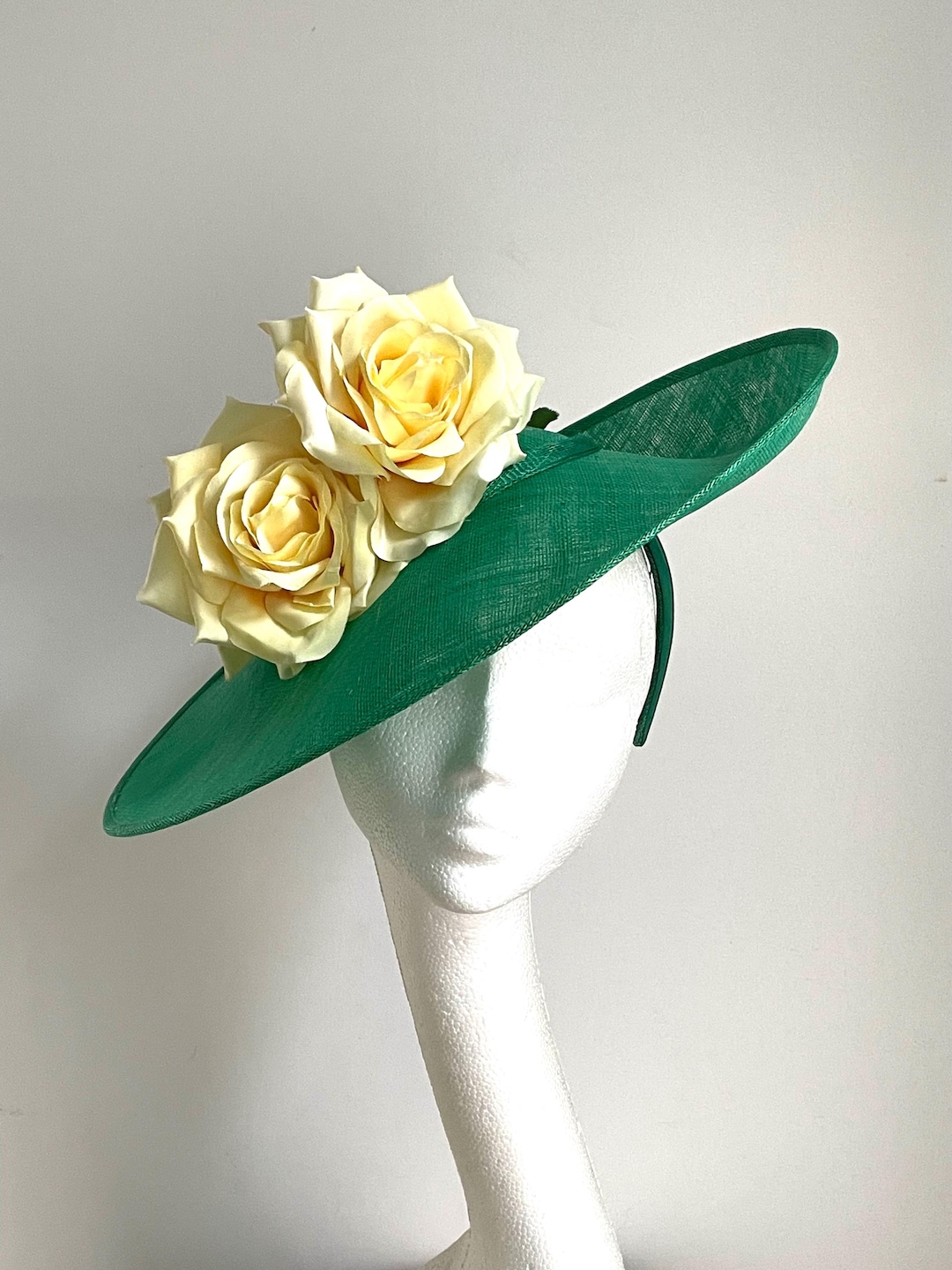 Royal Ascot Hat, Emerald Green Fascinator, Green Ascot Derby Races ...