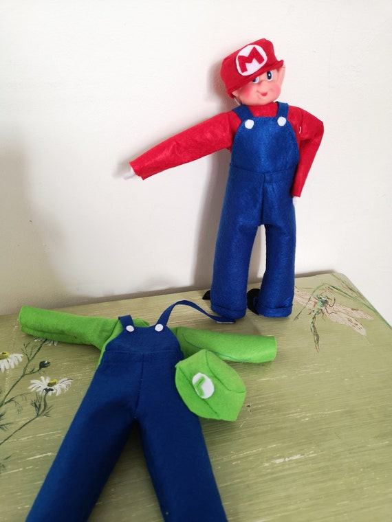 Mario elf outfit clothes for elf outfits for elves elf | Etsy