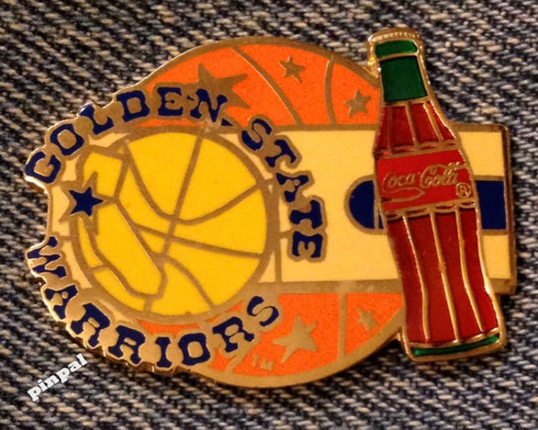 Golden State Warriors Pin ~ NBA ~ Coca Cola ~ Coke ~ Vintage 1994 by ...