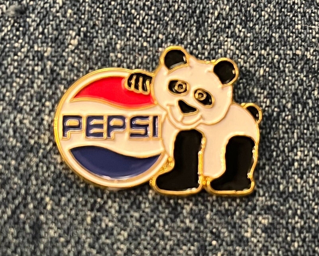 Pepsi Lapel Pin With Panda Bear ~~ 80s Vintage - Etsy