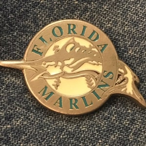 Florida Marlins Pewter Pin ~ 1993 Vintage ~ by Fine Pewter ~ MLB ...