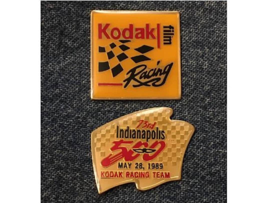 Kodak Racing Team Pin ~ Lot of 2 ~ 1989 Indy & 1994 NASCAR - Etsy