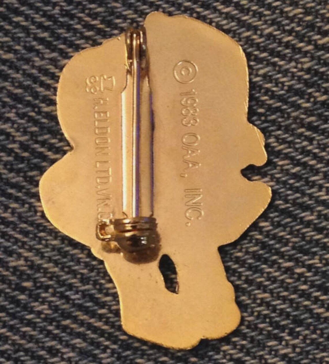 Cabbage Patch Doll Brooch Pin © 1983 OAA Inc. Green Dress | Etsy