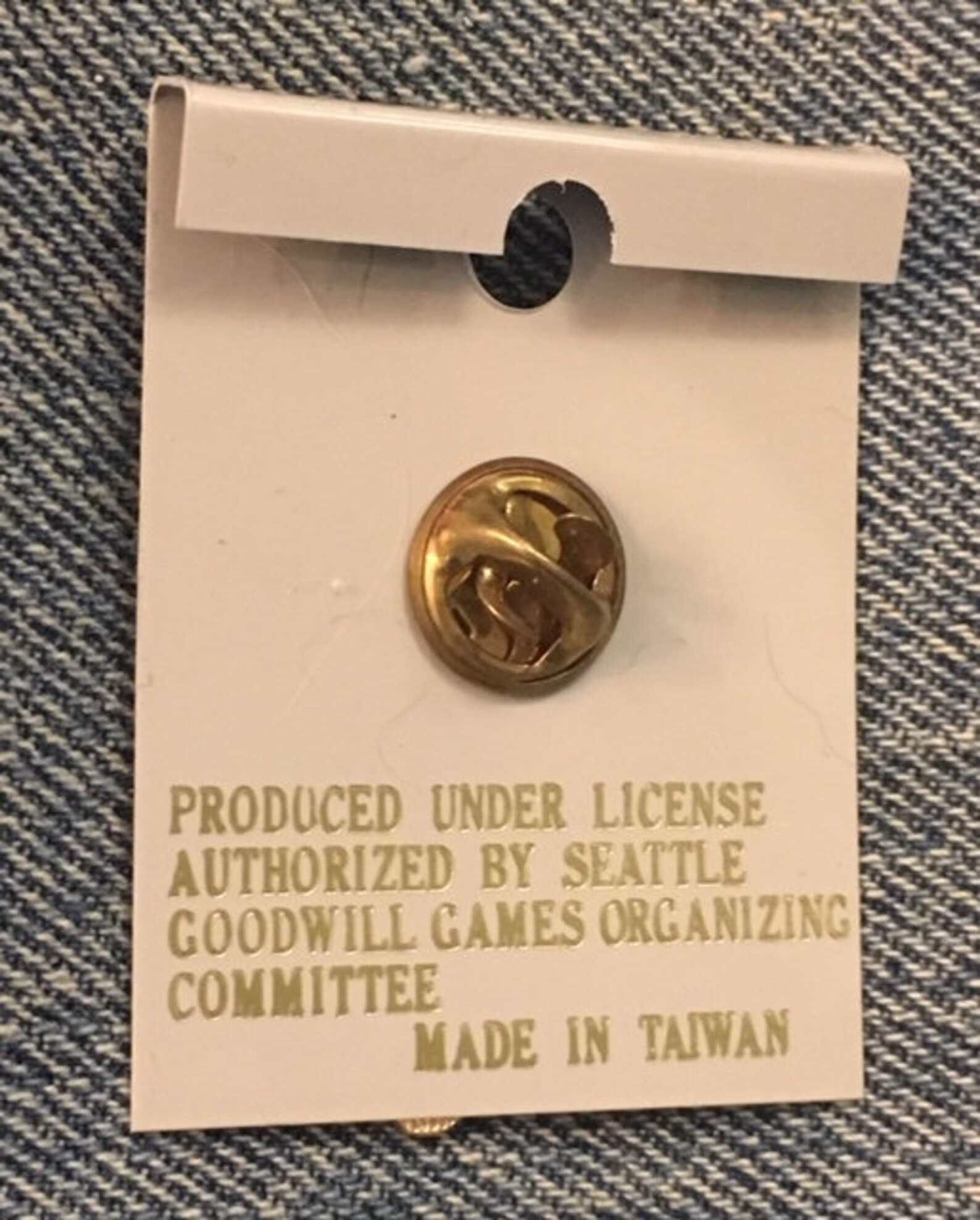 Goodwill Games 1990 Pin ~ Mascot Unitus the Lion ~ Flag ~ UK ~ United ...