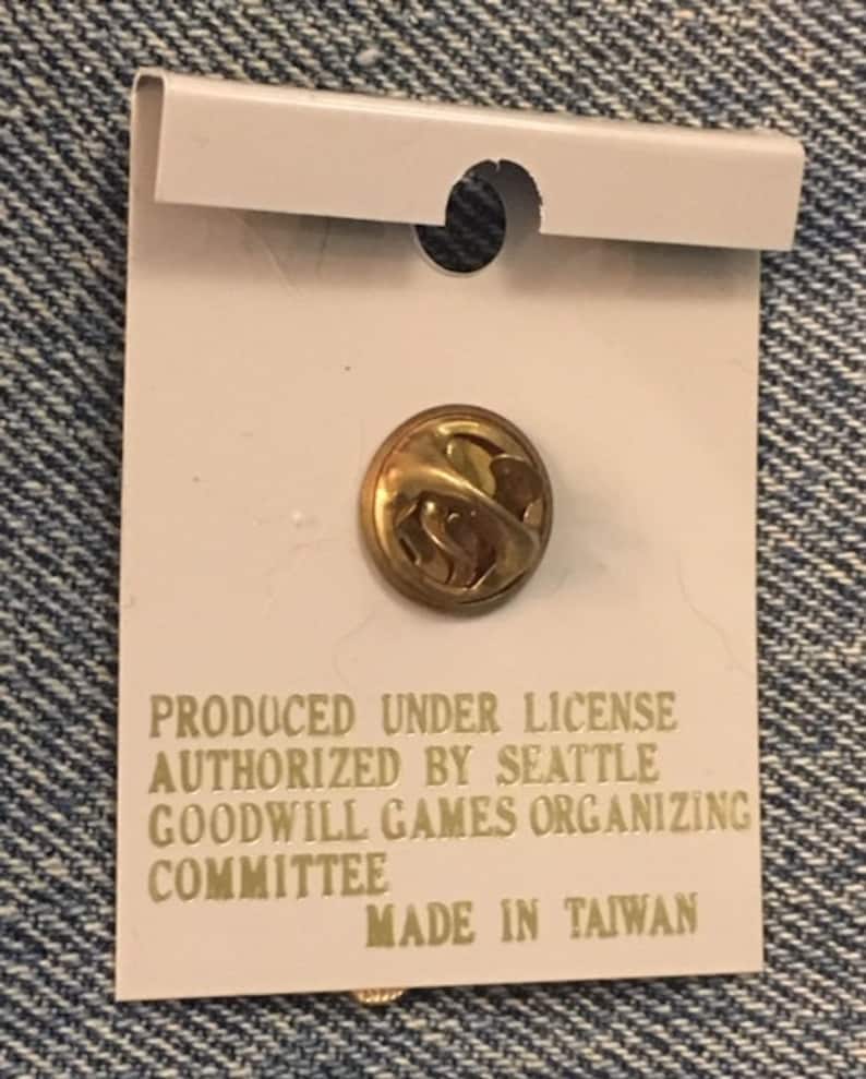 Goodwill Games 1990 Pin Mascot Unitus the Lion Flag UK - Etsy