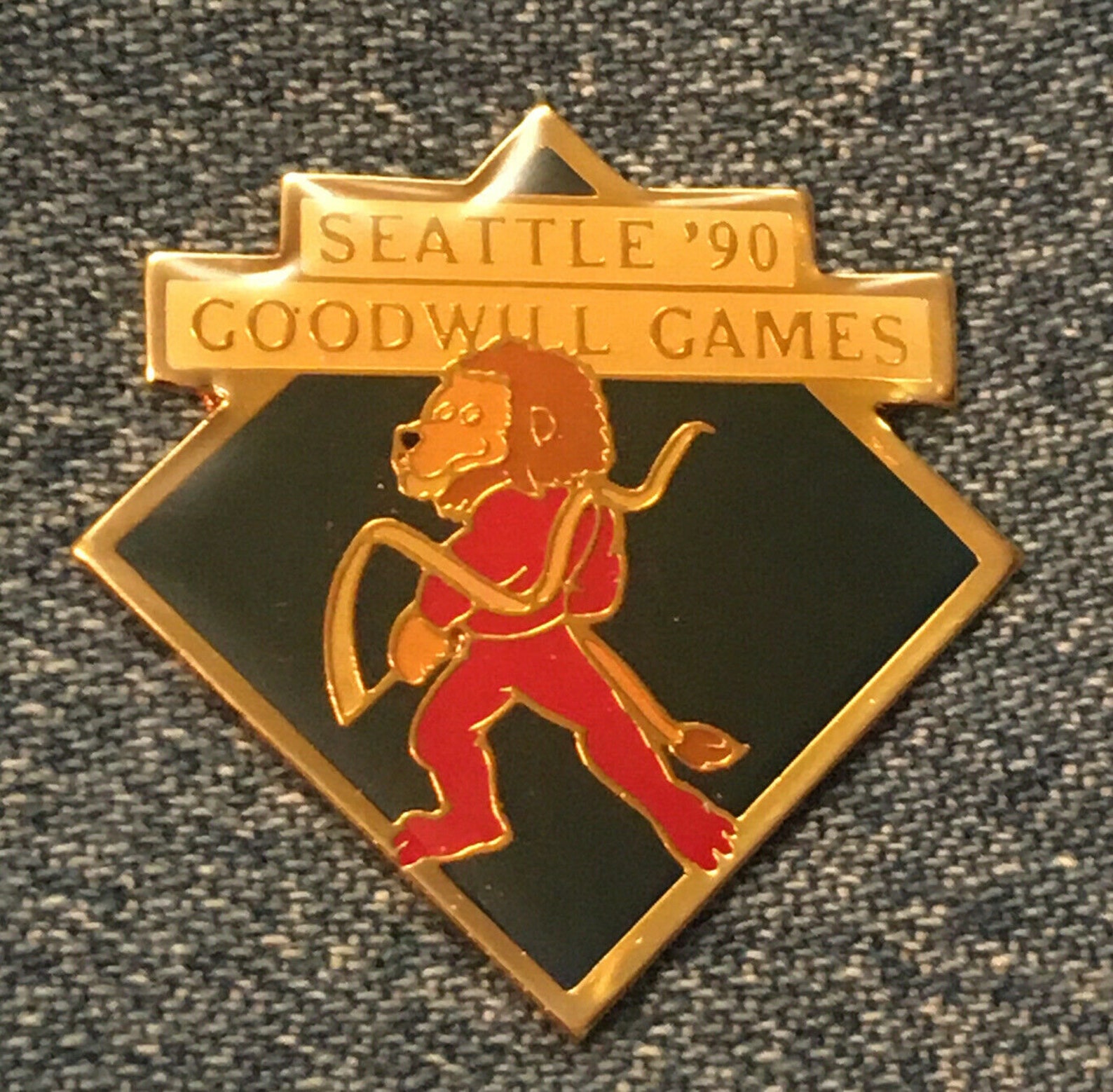 Rhythmic Gymnastics Lapel Pin ~ 1990 Goodwill Games in Seattle, USA ...