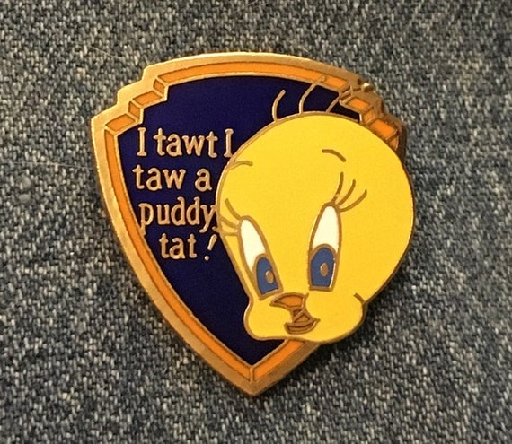 WB Looney Tunes Brooch Pin Tweety Bird by Pinnacle Designs | Etsy