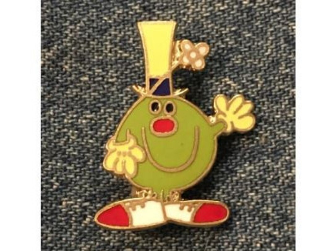 Mr. Funny Brooch Pin ~ From Mr. Men Series by Roger Hargreaves ~ 80's ...