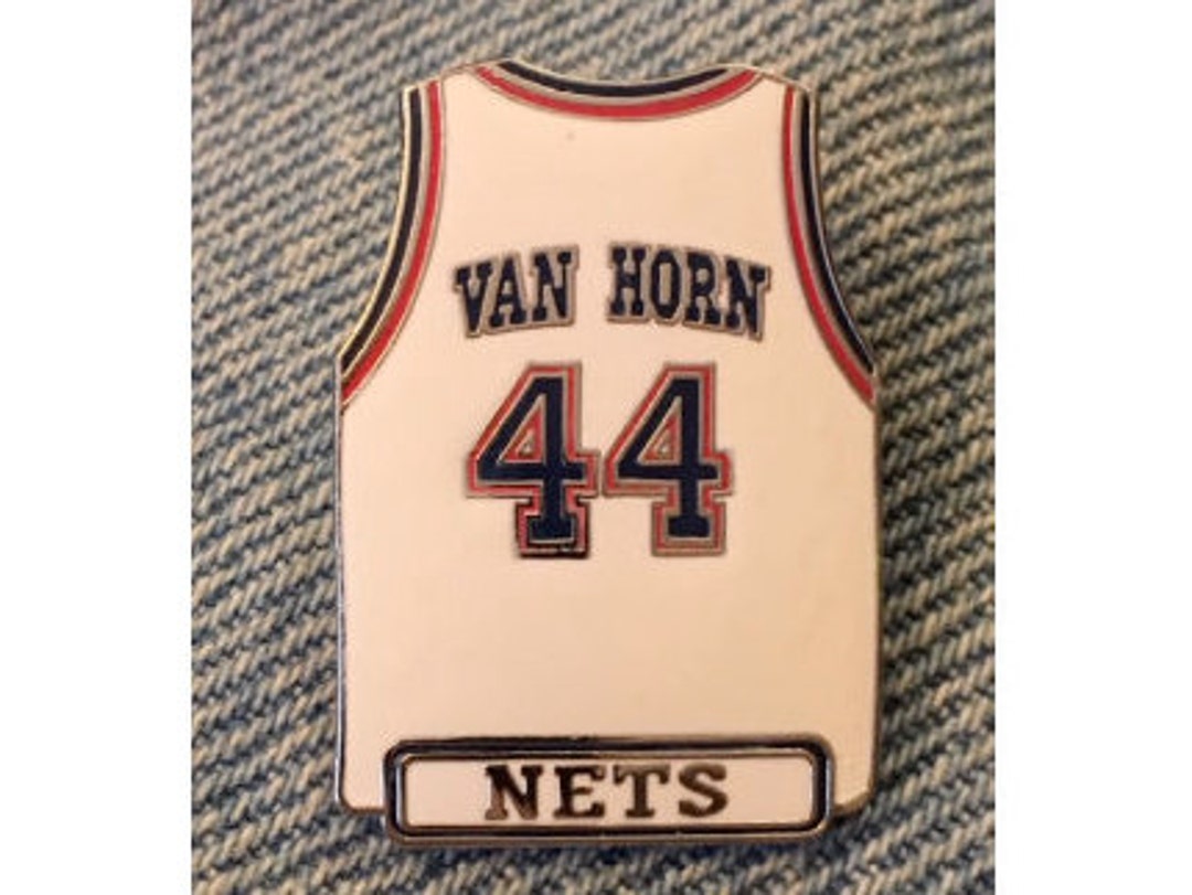 Keith Van Horn ~ #44 ~ Jersey Lapel Pin ~ New Jersey Nets ~ NBA ~ 1998 ...