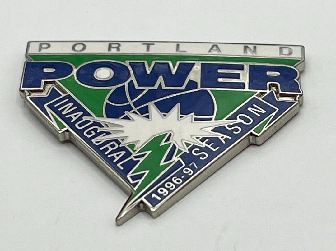 Portland Power 1996 Vintage Pin ~ Inaugural Season 1996-97 ~ ABL ...