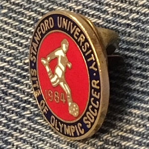 Soccer Olympic Pin 1984 Los Angeles Stanford University - Etsy