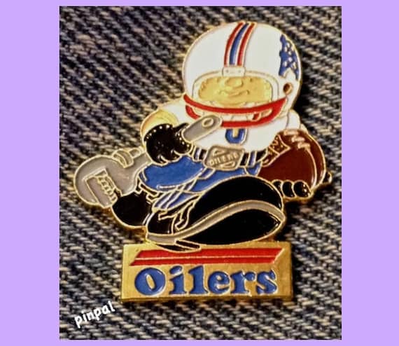 Houston Oilers NFL Huddles Pin Football 80's | Etsy