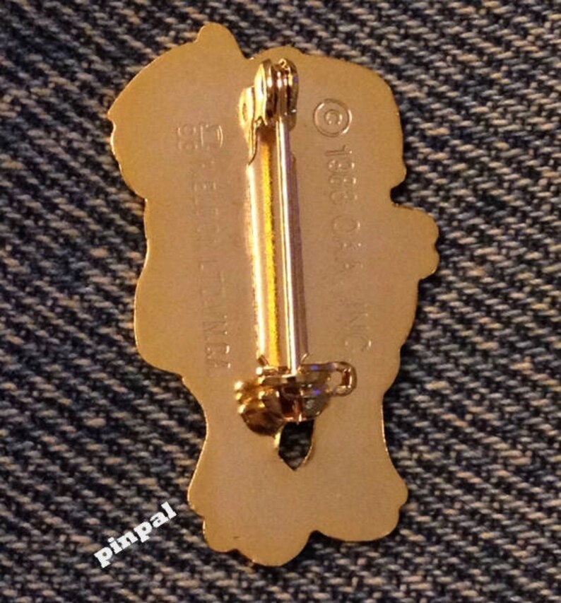 Cabbage Patch Doll Brooch Pin © 1983 OAA Inc. Orange Dress - Etsy