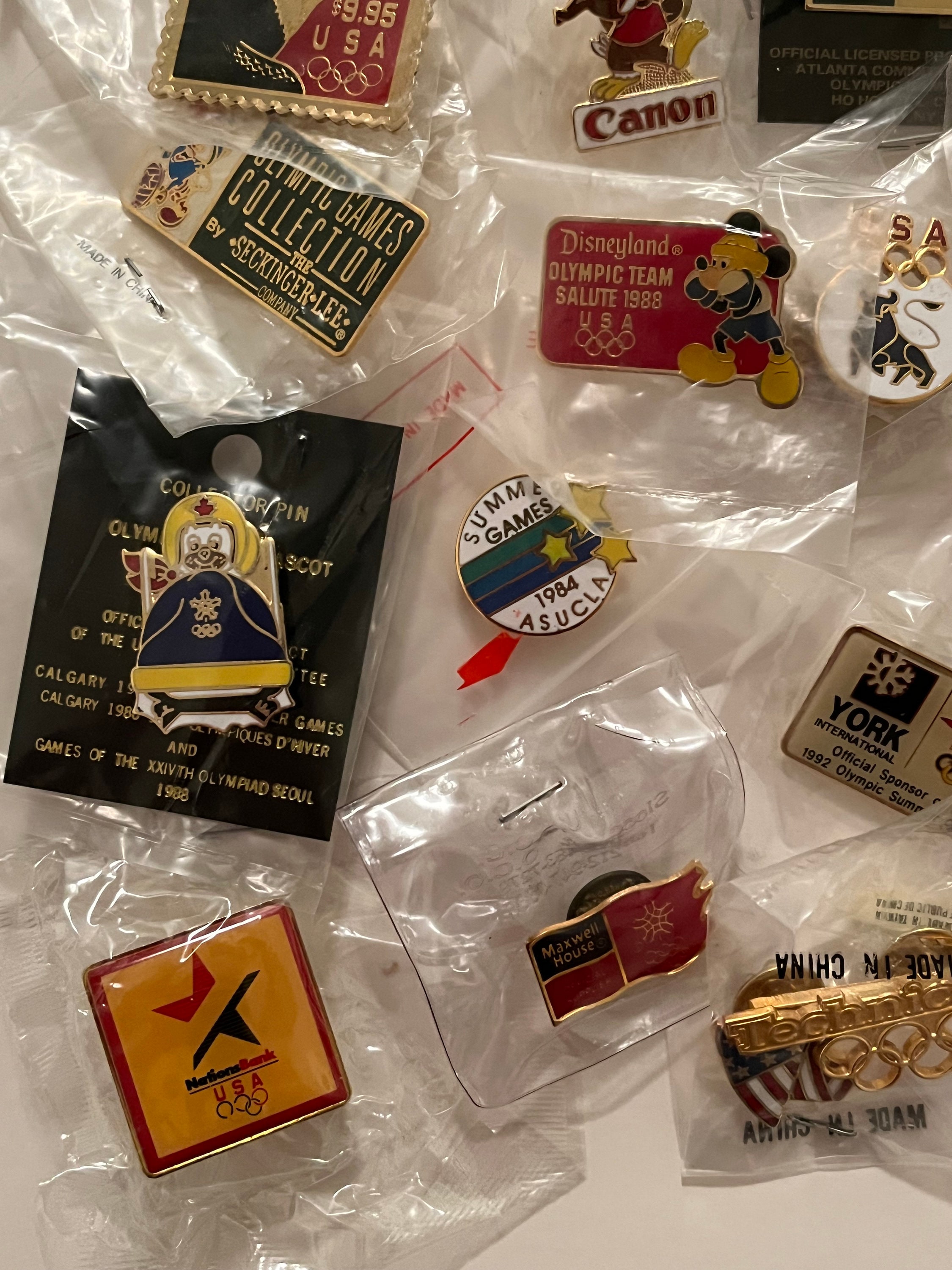Olympic Pins From 1980 to 1996 Lot Collection Set of 48 All - Etsy