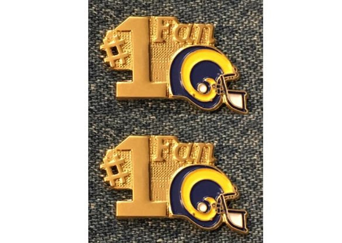1987 Los Angeles LA Rams Lapel Pin Set of 2 1 Fan - Etsy