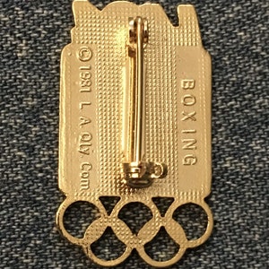 Boxing Olympic Pictogram Brooch Pin 1984 Los Angeles Summer Games LA - Etsy