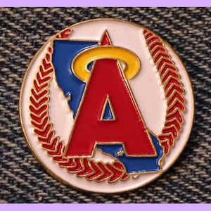 1991 Anaheim Angels Pin ~ California ~ State ~ Big A Halo ~ MLB ...