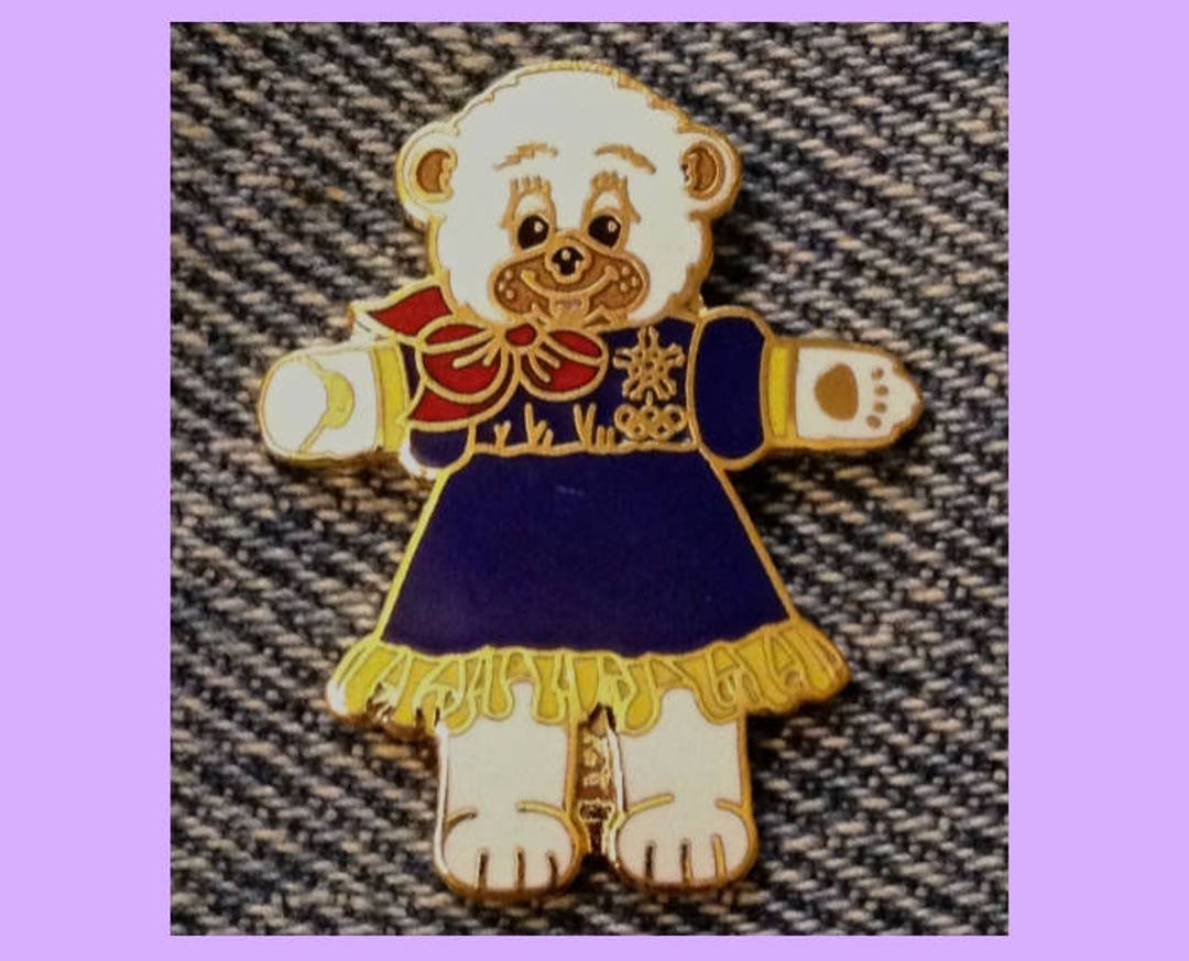 1988 Calgary Olympic Pin Mascot Hidy Polar Bear - Etsy