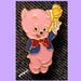 Porky Pig Enamel Brooch Pin ~ Warner Bros~wb ~ Looney Tunes ~ 80's ...