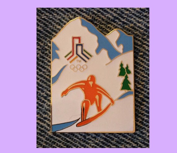 Snowboard Olympic Pin Early 1997 Release With Bid Logo for | Etsy